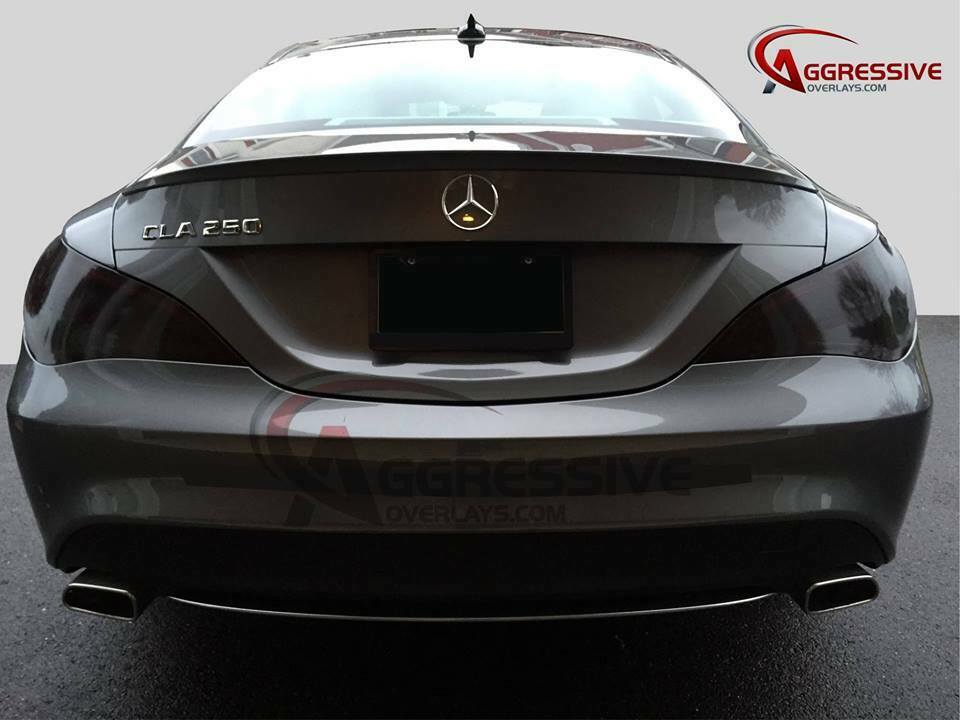 Mercedes Benz CLA 250 Tinted Tail Light Overlay Vinyl Film Precut Dark ...